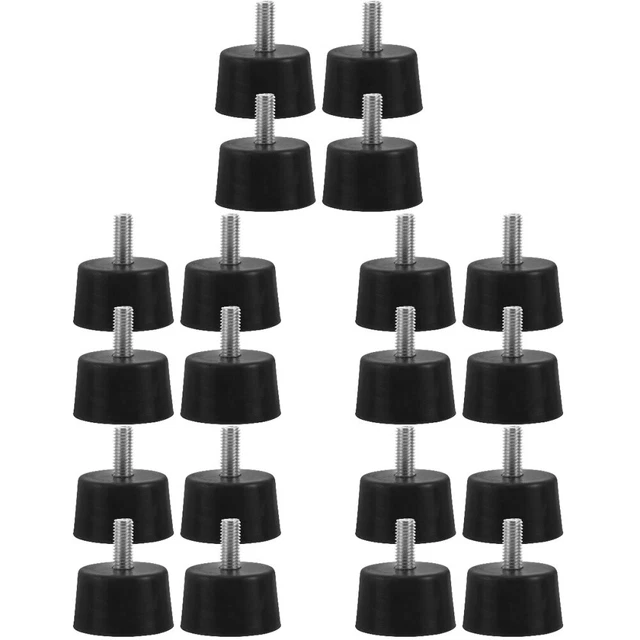 5 COUNT RUBBER Foot Table Leg Levelers Levelling Feet Heavy Duty £74.28 ...