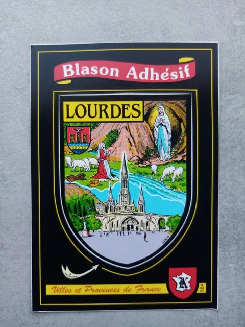 CPSM CPM BLASON Adhésif Lourdes Edit Kroma EUR 3,00 - PicClick FR