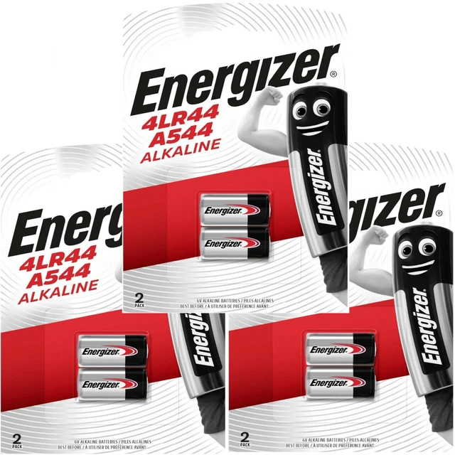 6 ENERGIZER A544 4LR44 28A Alkaline Battery 6v PX28 EUR 14,18 - PicClick IT