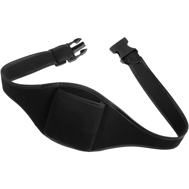 BLACK MIC BELT Pack Microphone Belt Pouch Carrier with Adjustable Waist ...