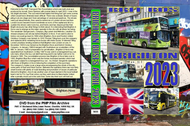 5035. BRIGHTON. UK. Buses. April 2023. An early morning visit to Sussex ...