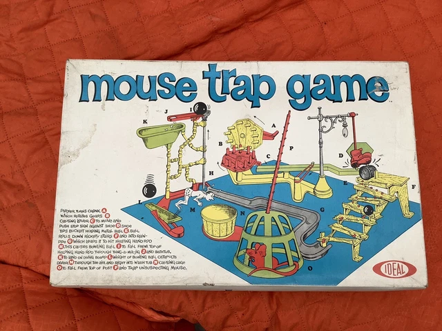 VINTAGE MOUSE TRAP Board Game By Ideal 1963 Boxed & Complete £19.99 ...