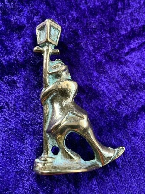 VINTAGE SOLID BRASS Model of Drunken Man Leaning on Lamp post - early ...