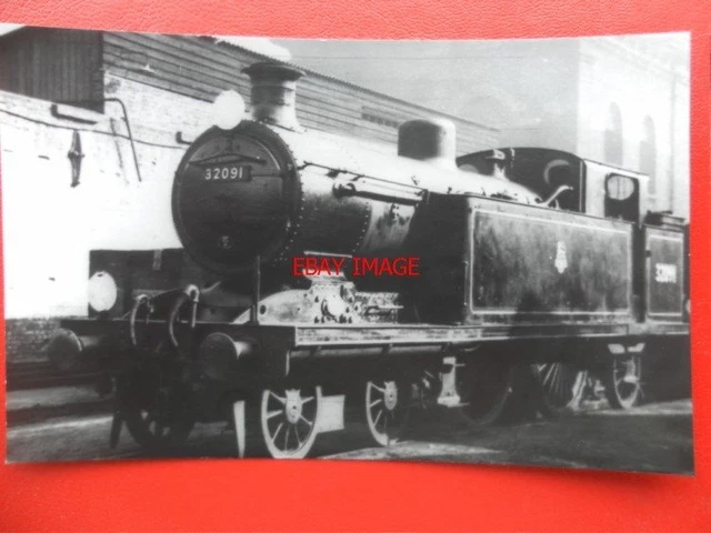 PHOTO SR Ex Lbscr Class I3 Loco No 32091 At Brighton £3.00 - PicClick UK