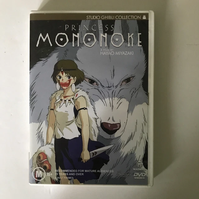 PRINCESS MONONOKE DVD Anime Movie Region 4 Studio Ghibli Hayao Miyazaki ...
