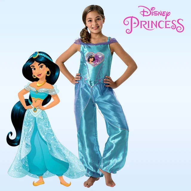 DISNEY PRINCESS JASMINE Costume Film Book Character Girls Aladdin ...