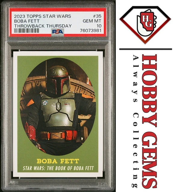 BOBA FETT PSA 10 2023 Throwback Thursday Star Wars TBT #35 C2 EUR 44,21 ...