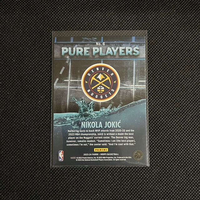 NIKOLA JOKIC NBA Hoops 23-24 #6 Pure Player Holo Denver Nuggets EUR 4 ...