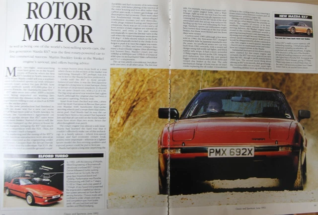 ORIGINAL MAZDA RX7 RX-7 Buyer's Guide magazine article £5.00 - PicClick UK