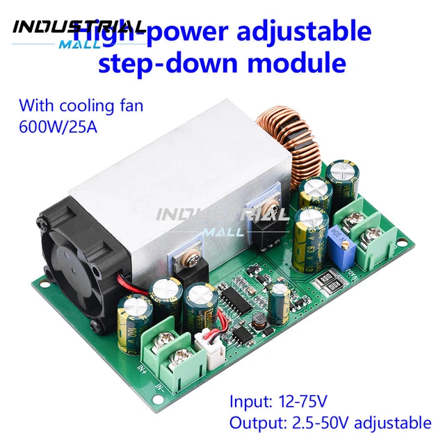 DC-DC DC ADJUSTABLE Step-down Buck Converter Module 12V-75V to 5V24V48V ...