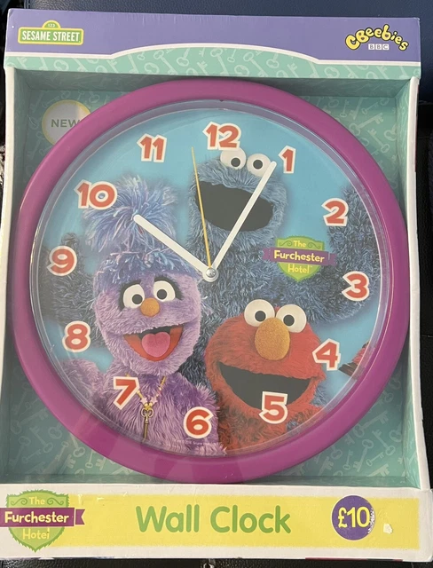SESAME STREET WALL Clock CBeebies The Furchester Hotel £3.49 - PicClick UK