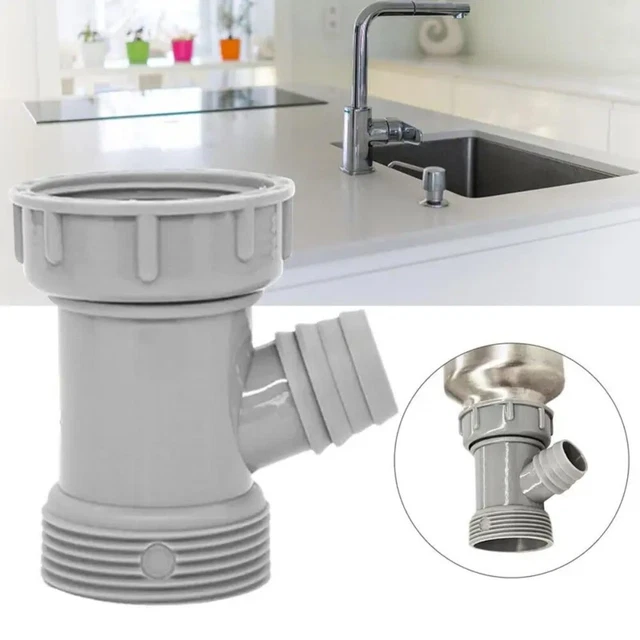 SIMPLE SEWER BRANCH Connector Y-shaped Kitchen Drain Pipe Adapter ...