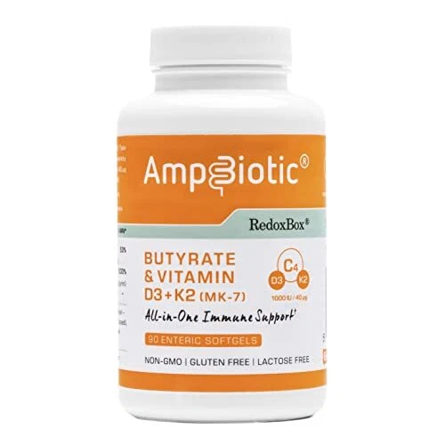 AMPBIOTIC® 90 CAPS. by - Synergic Blend Butyrate & Vitamin D3 £54.99 ...