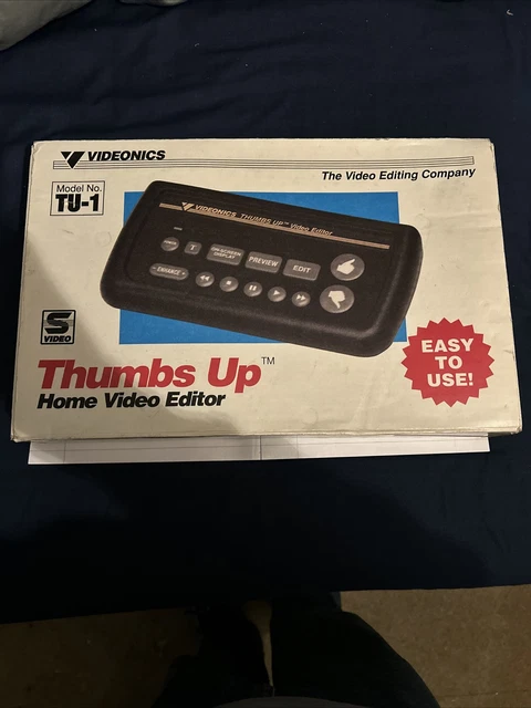 THUMBS UP VIDEONICS TU-1 Home Video Editor S-video Pal Boxed Vintage £47.51 - PicClick UK