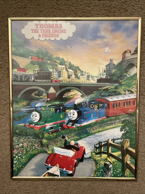 THOMAS THE TANK Engine and Friends Poster 1989 Framed Made in USA £86. ...