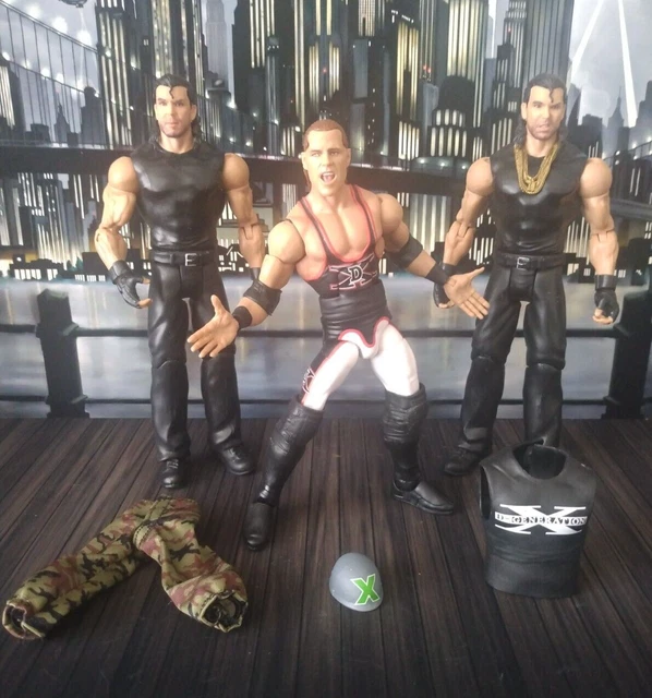 MATTEL WWE ELITE CUSTOM FIGURE LOT RAZOR RAMON BASIC & SHAWN MICHAELS ...
