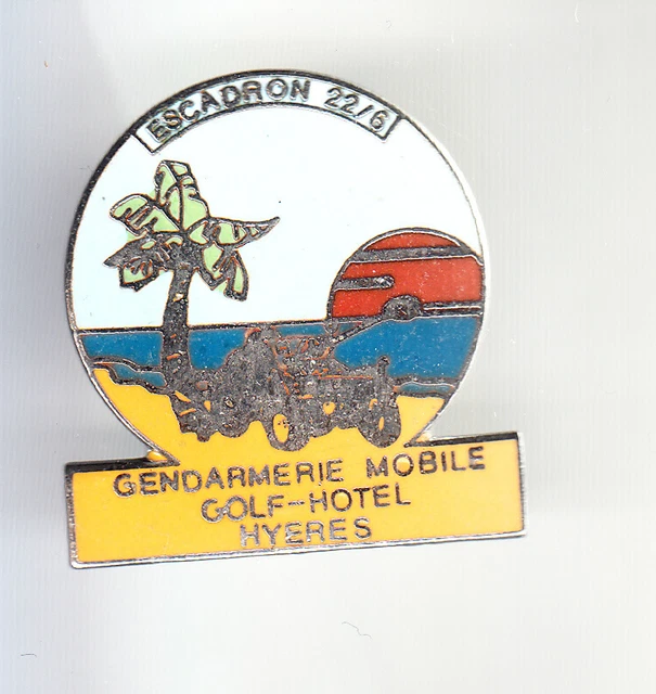 Rare Pins Pins Gendarmerie Char Tank Blinde Egm 22 6 Hotel Hyeres