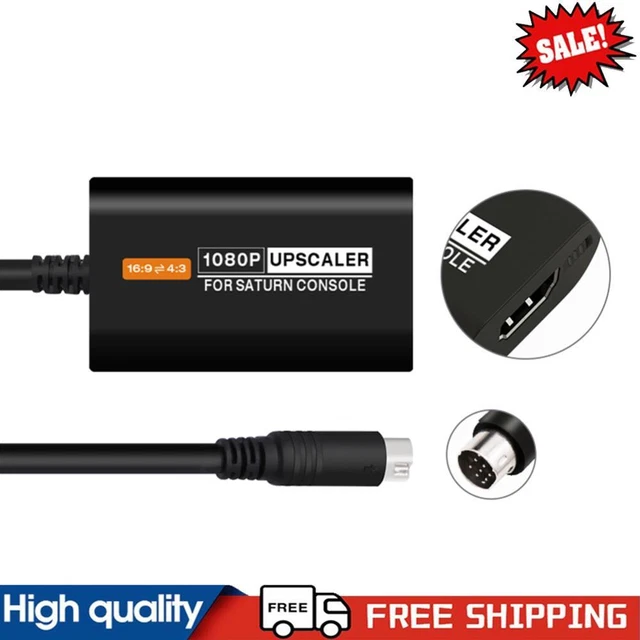 GAME CONSOLE HDMI-COMPATIBLE Adapter for SEGA Saturn 1080P HDTV ...