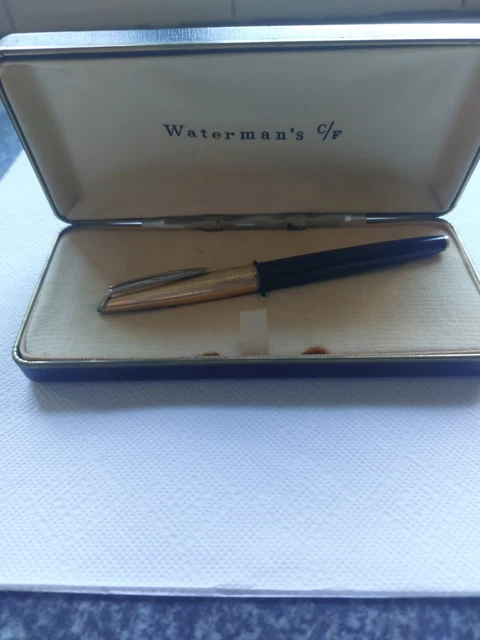 ANTIQUE WATERMAN'S FOUNTAIN Pen. In Original Case With Original Old ...