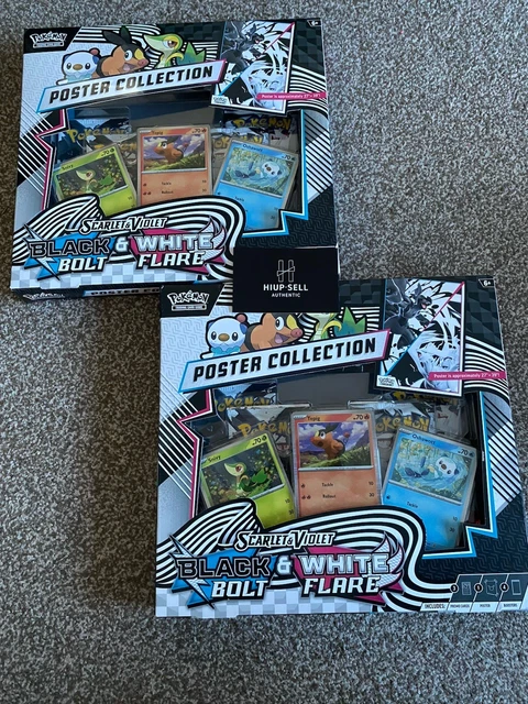 POKÉMON TCG: BLACK Bolt & White Flare Unova Poster Collection x2 - New ...