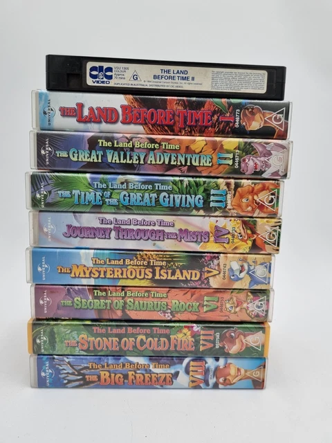 9X THE LAND Before Time VHS Video Tapes Collection 1-8 + Bonus Tape EUR ...