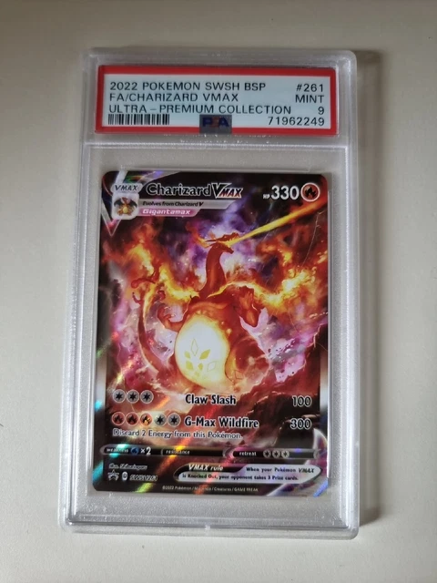 POKEMON ULTRA PREMIUM collection Charizard Vmax SWSH261 graded 73255231 ...