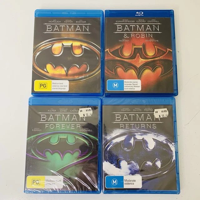 BATMAN: 4-FILM COLLECTION Blu-ray Robin Forever Returns Batman (2 New ...