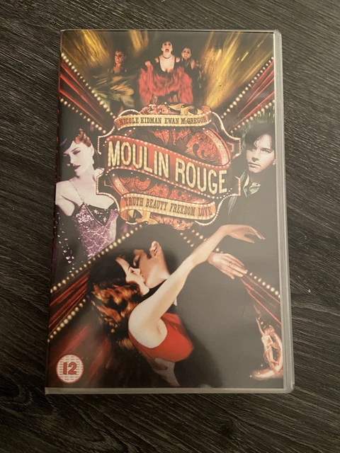 MOULIN ROUGE VHS, 2002 Love Nicole Kidman Ewan Mcgregor Movie £1.99 ...