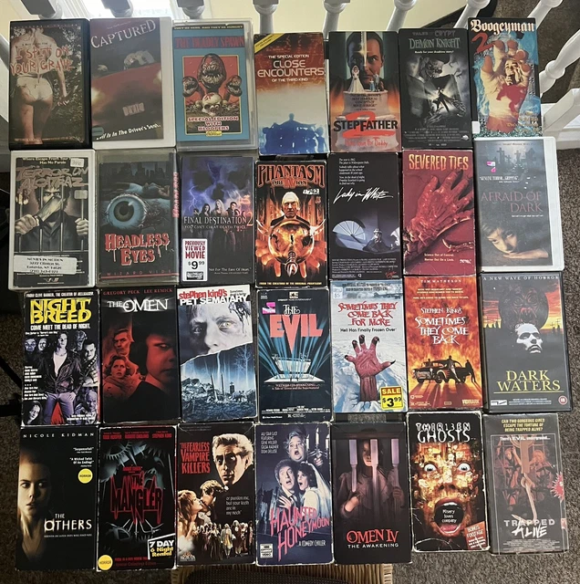 HORROR MOVIE VHS Lot 28 Tapes Vintage Rare 80s 90s £56.83 - PicClick UK