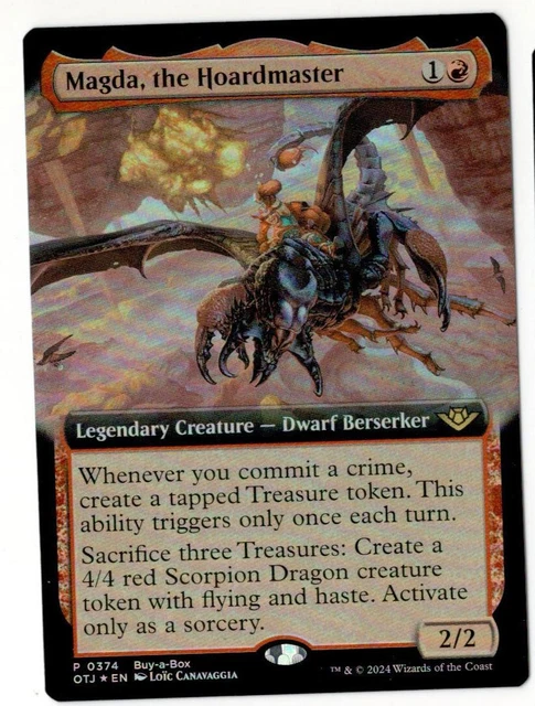 MTG MAGDA, THE Hoardmaster - Art étendu - Buy-A-Box FOIL promotionnel ...