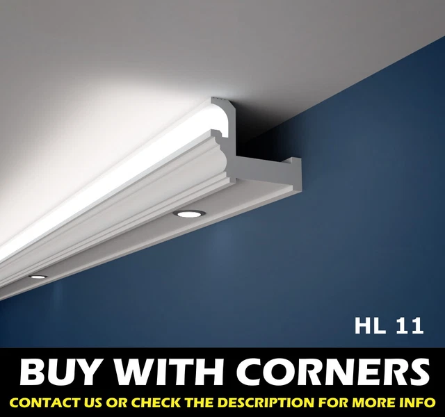 COVING CORNICE DOWNLIGHT AND LED XPS HL11 Polystyrene Lightweight Wall ...