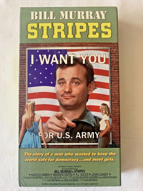 STRIPES VHS STARRING Bill Murray and John Candy Excellent Condition ...