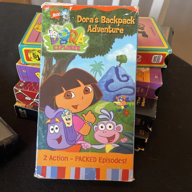 NICKELODEON DORA THE Explorer Backpack Adventure VHS 2002 Video Tape ...
