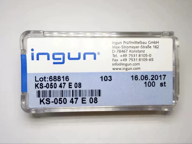 100PCS/A BOX NEW For INGUN KS-050 30 E08 1.0mm TEST PROBE EUR 65,98 ...