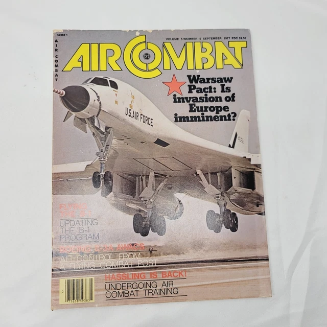 AIR COMBAT AVIATION Aircraft Airplane Magazine September 1977 Volume 5 ...