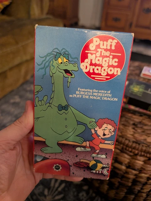 PUFF THE MAGIC Dragon (VHS, 1985) Burgess Meredith Animated Kids Movie ...