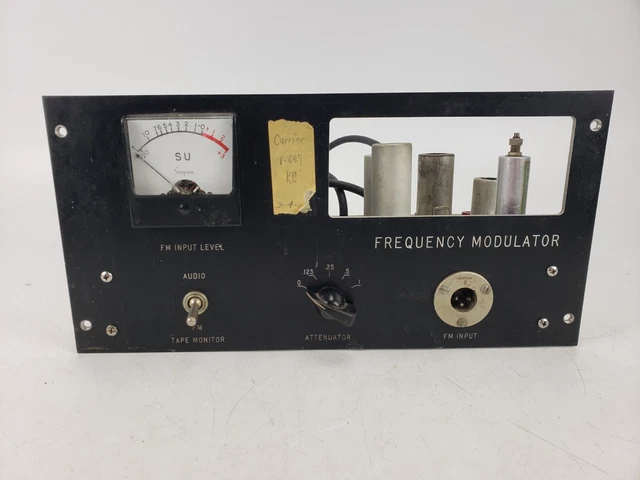 VINTAGE FREQUENCY MODULATOR FM Audio Tube Ampex FR-100 AS IS $179.95 ...