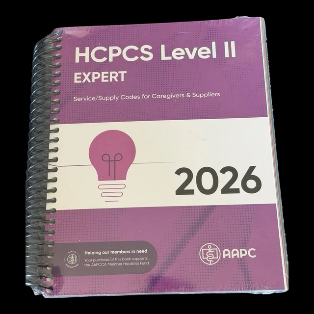 AAPC HCPCS LEVEL II Expert 2026 Spiral Textbook Illustrated Service ...
