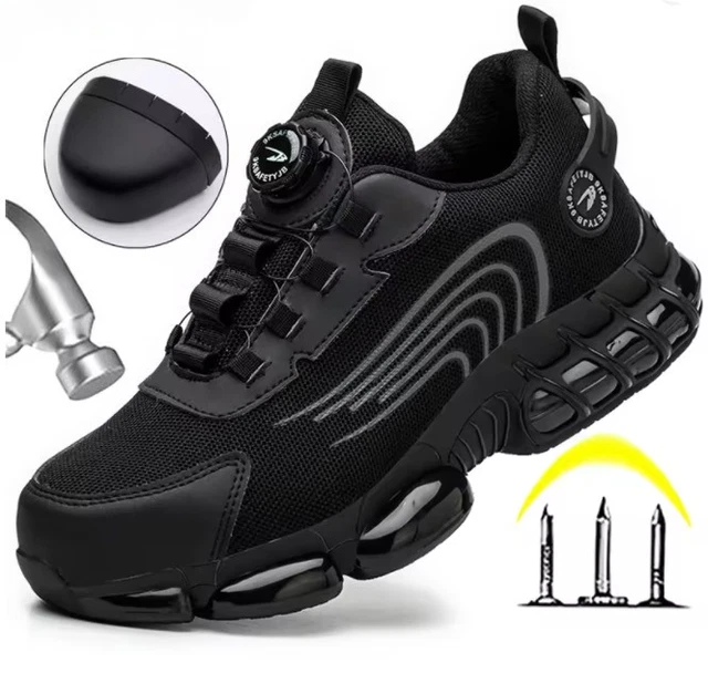 NEW LIGHTWEIGHT WORK Shoes Safety Trainers Steel Toe Cap Sefty Boots ...