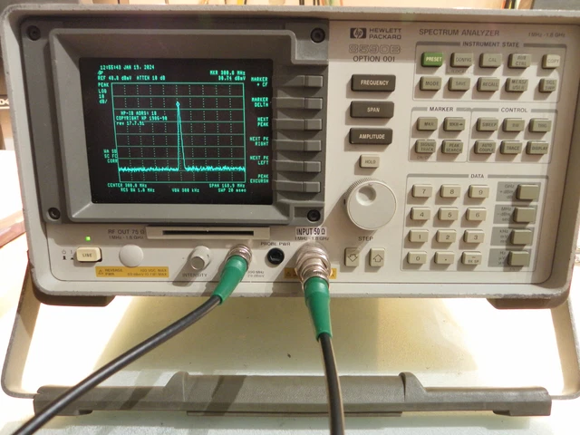 HP AGILENT 8590B spectrum analyzer (9 kHz-1.8GHz) EUR 226,00 - PicClick FR