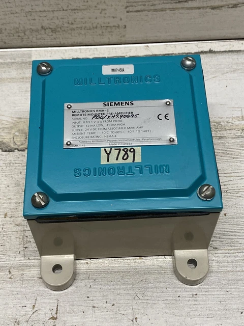 SIEMENS 7MH7145 MILLTRONICS Rma-2 Remote Mounted Pre Amplifier $199.99 ...