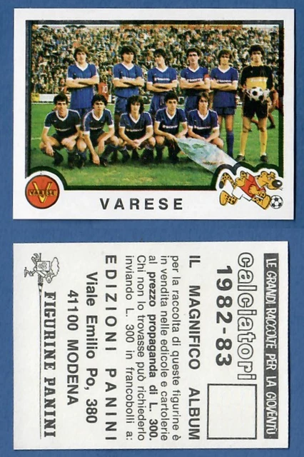 FIGURINA CALCIATORI PANINI 1982/83 - Nuova/New - N.555 Squadra - Varese EUR 1,90 - PicClick FR