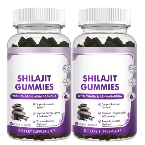 2X HIMALAYAN SHILAJIT Gummies,Organic,Extremely Potent,Boost Energy ...