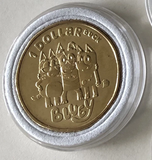 1 X 2024 BLUEY DOLLARBUCKS KING CHARLES EFFIGY $1 Coin UNC BUCK EUR 14 ...