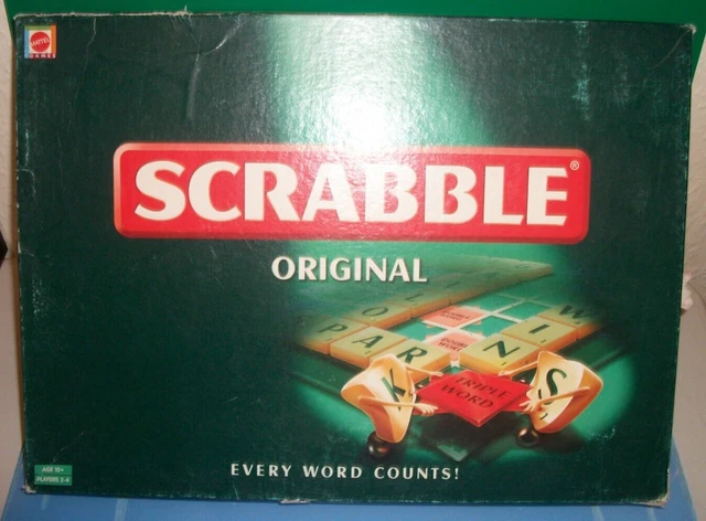 ORIGINAL SCRABBLE BOARD Game by Mattel 2003 Version (10yrs+) £8.00 ...