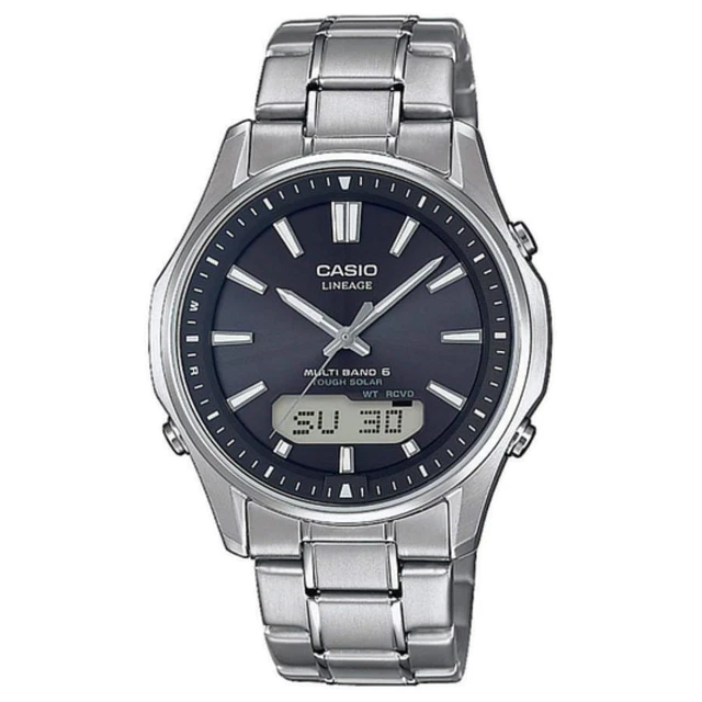 CASIO LINEAGE LCW-M100TSE-1AJF Titanium Analog Digital Radio Solar ...