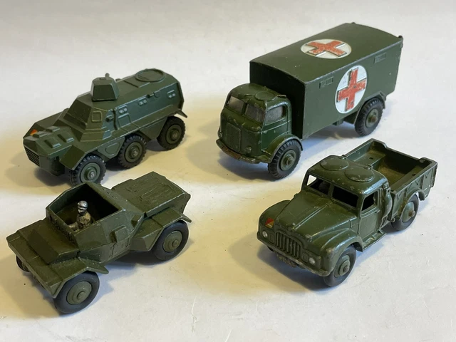 DIECAST DINKY TOYS Army Military Armoured Personnel Carrier Scout Car ...