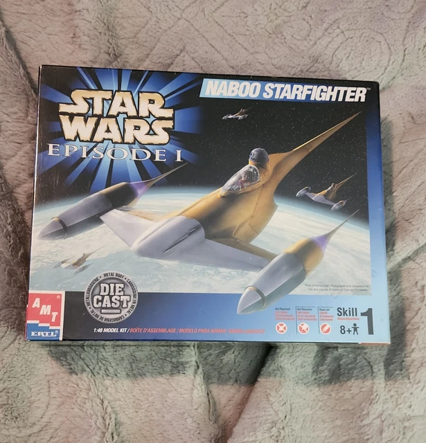 AMT STAR WARS NABOO FIGHTER 1/48 DIECAST Model Kit SEALED Episode 1 $33 ...