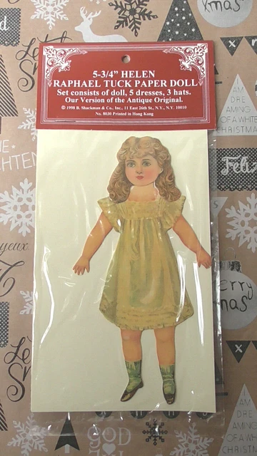 ANZIEHPUPPE * HELEN * RAPHAEL TUCK * Paper Doll * Nachdruck 1890er ...