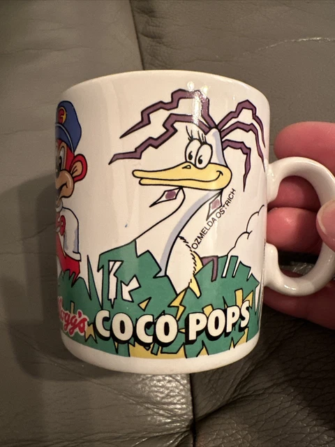 VINTAGE 1986 KELLOGG'S Coco Pops Cup Mug Breakfast Cereal Old School ...